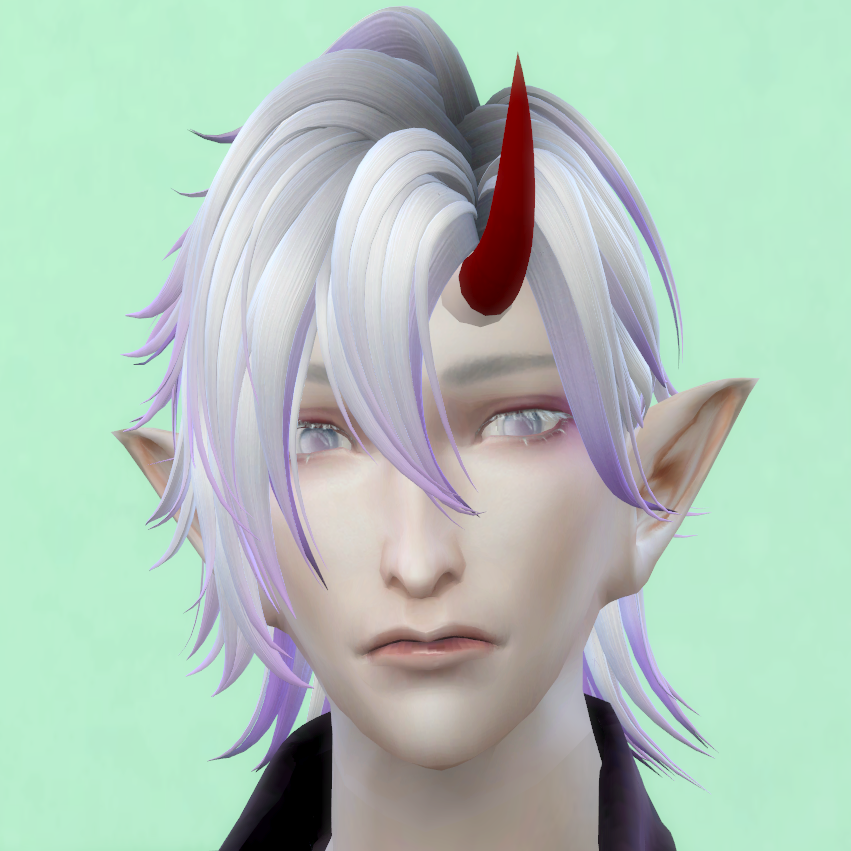 Horns - Oni 01 - One Side - Left - The Sims 4 Create a Sim - CurseForge