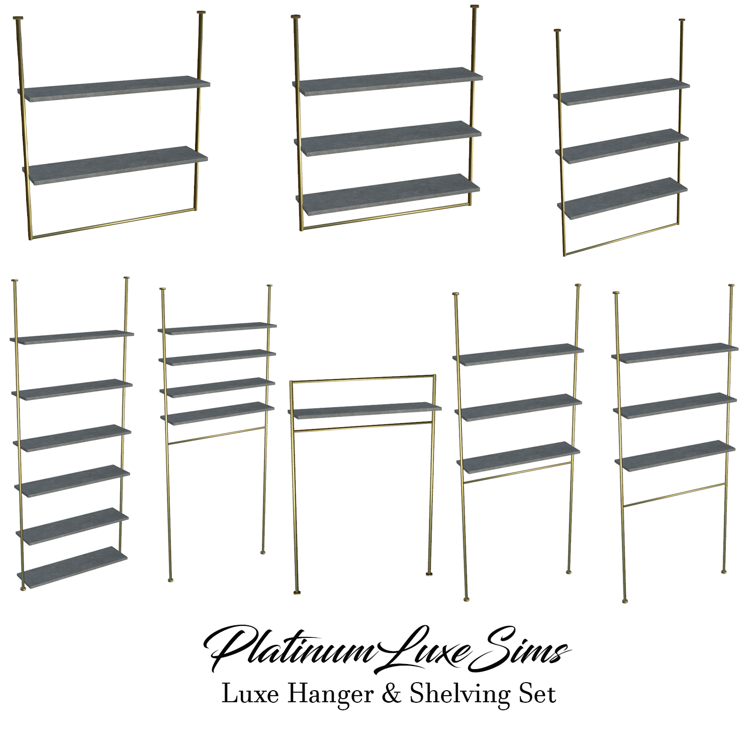 Luxe Hanger & Shelving Set - The Sims 4 Build / Buy - CurseForge