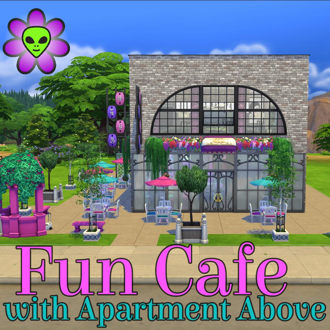 Fun Café with Apartment Above - The Sims 4 Rooms / Lots - CurseForge