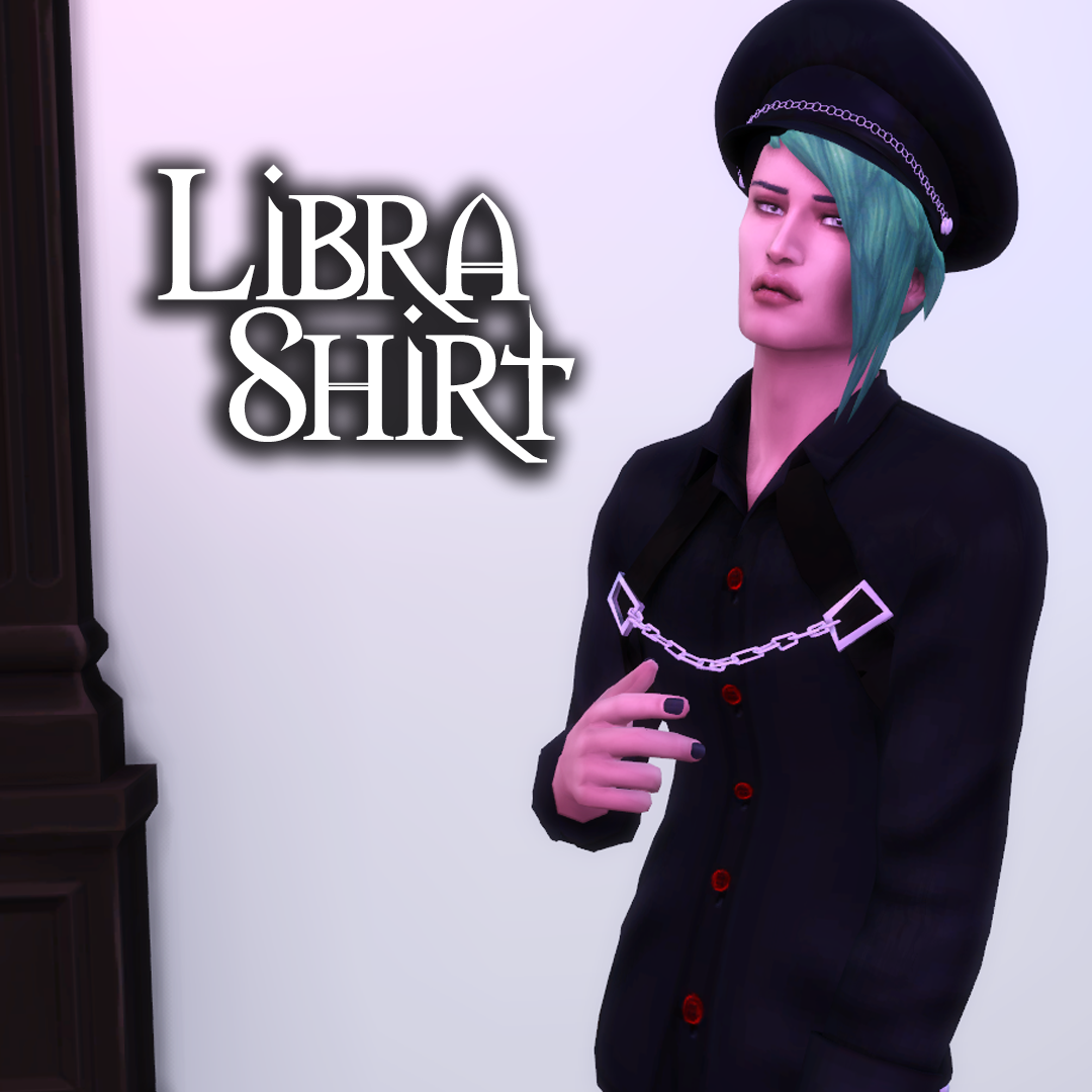 Libra Shirt (Distorted Dusk Collection) - The Sims 4 Create a Sim ...