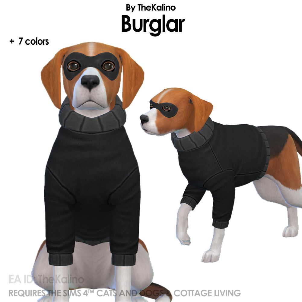 Burglar Costume - The Sims 4 Pets - CurseForge