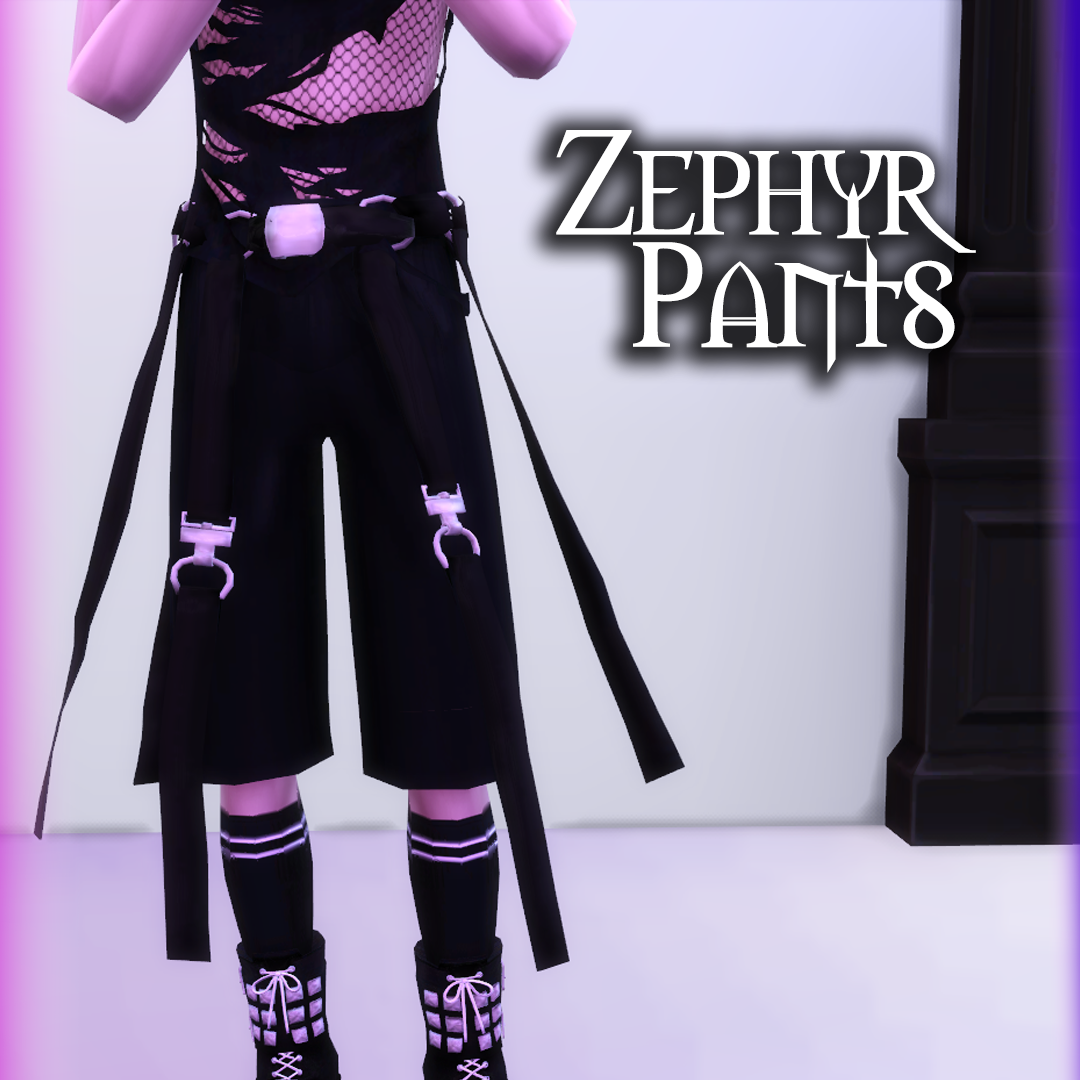 Zephyr Pants (Distorted Dusk Collection) - The Sims 4 Create a Sim ...