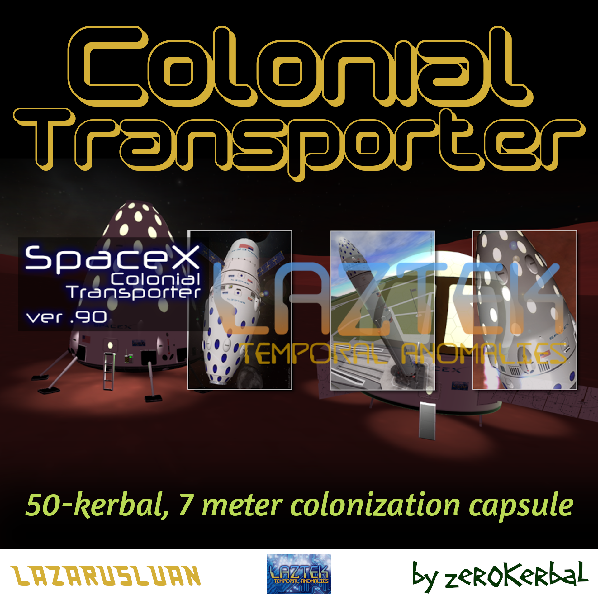 LazTek Colonial Transporter Alternative Textures - Kerbal Space Program ...