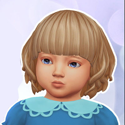 Felicity Hairstyle for Infants - The Sims 4 Create a Sim - CurseForge