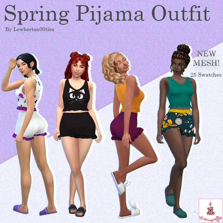 Spring Pijama Outfit - The Sims 4 Create a Sim - CurseForge