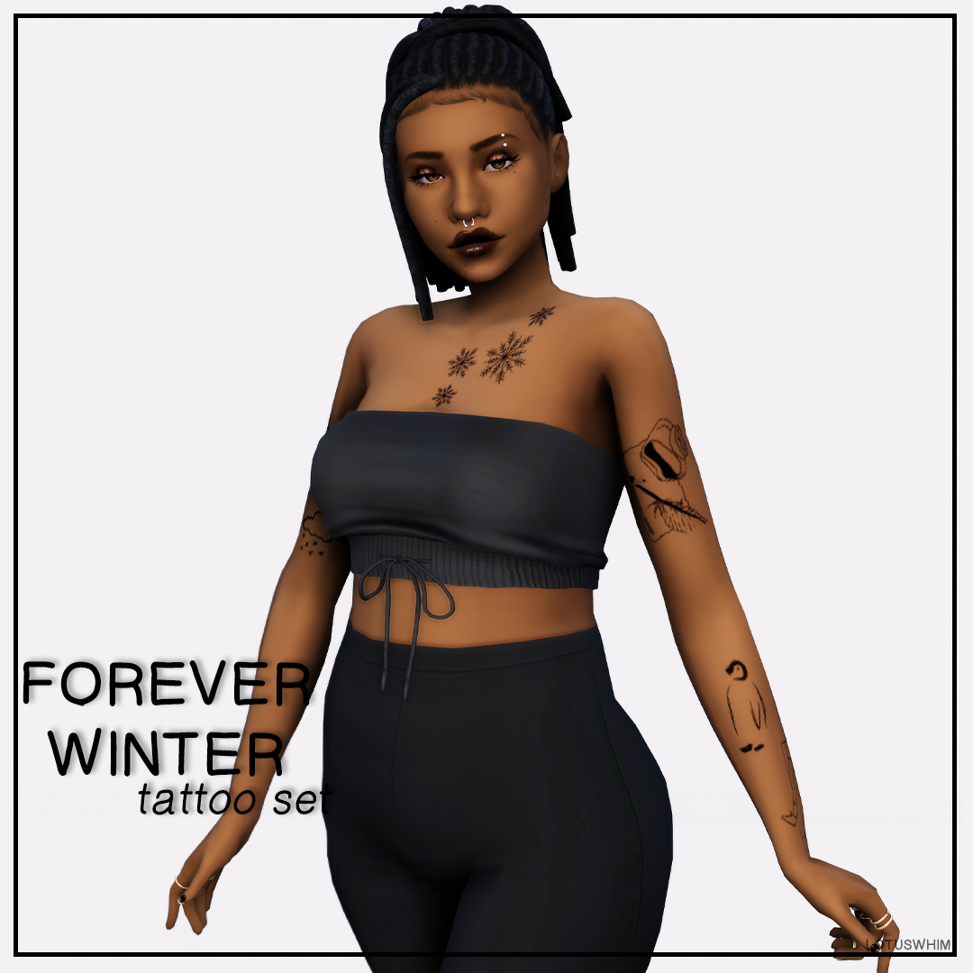 Forever Winter Tattoo Set - Create a Sim - The Sims 4 - CurseForge