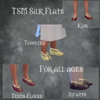 TSM Silk Flats for all ages - The Sims 4 Create a Sim - CurseForge