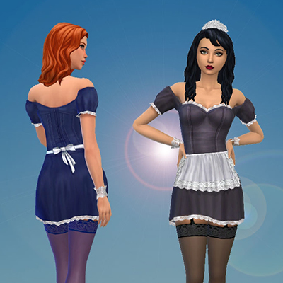 TS2 Maid Outfit - The Sims 4 Create a Sim - CurseForge