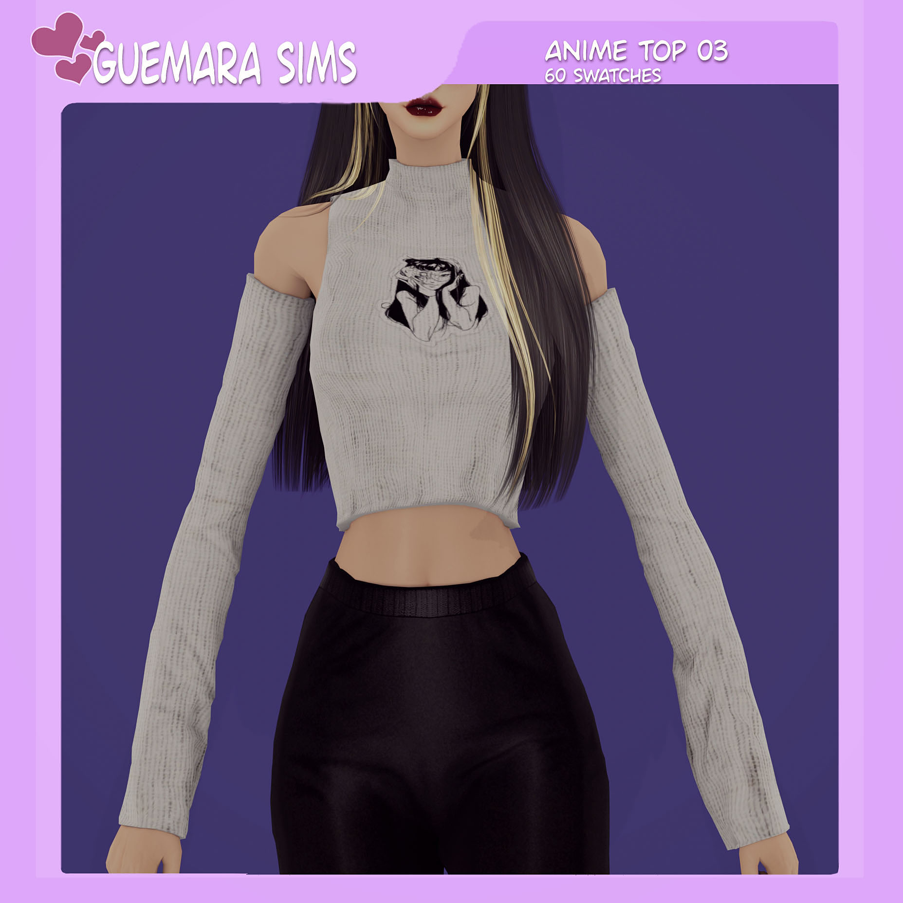 Anime top 03 - The Sims 4 Create a Sim - CurseForge