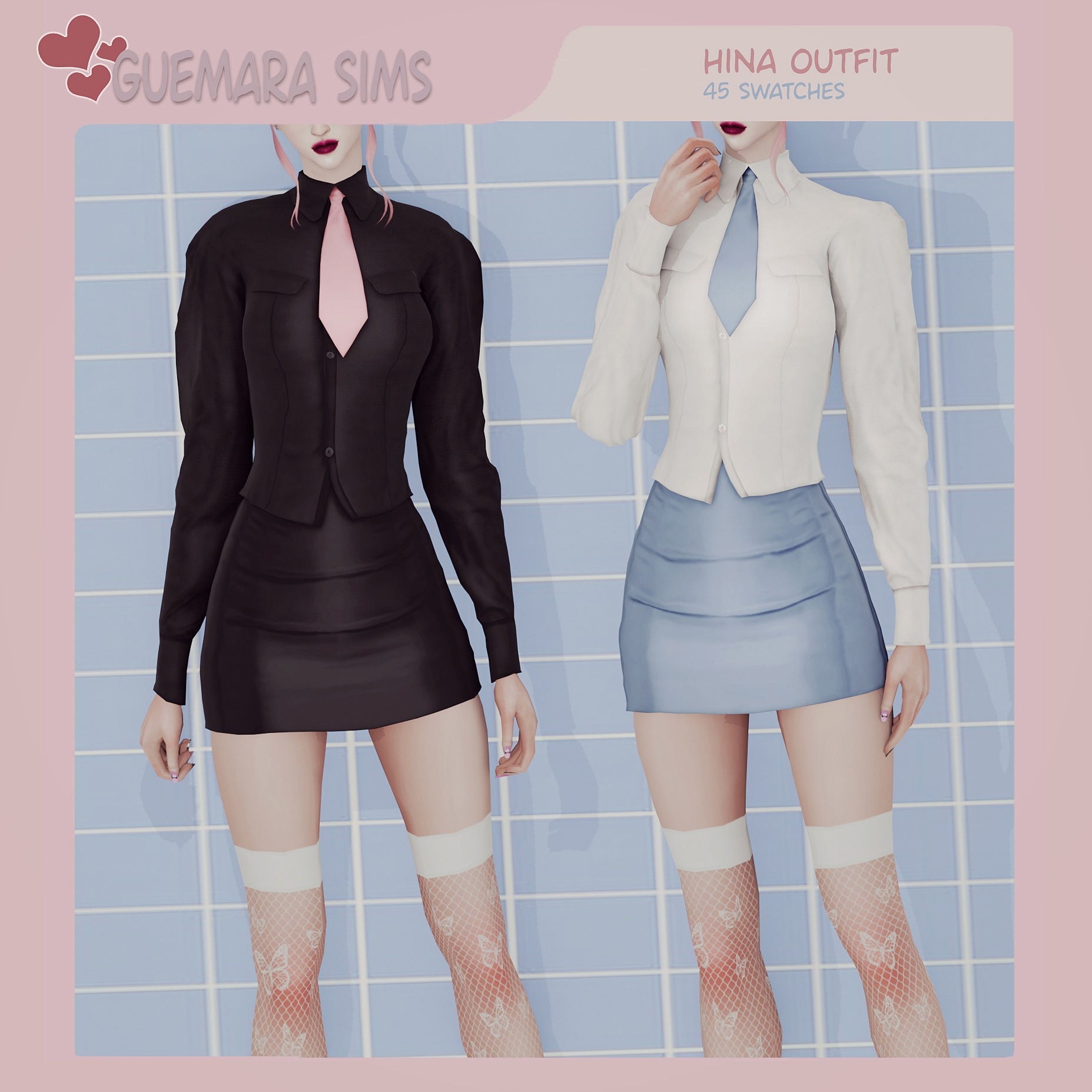 Hina outfit - The Sims 4 Create a Sim - CurseForge