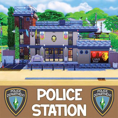 COUNTY POLICE STATION - The Sims 4 Rooms / Lots - CurseForge