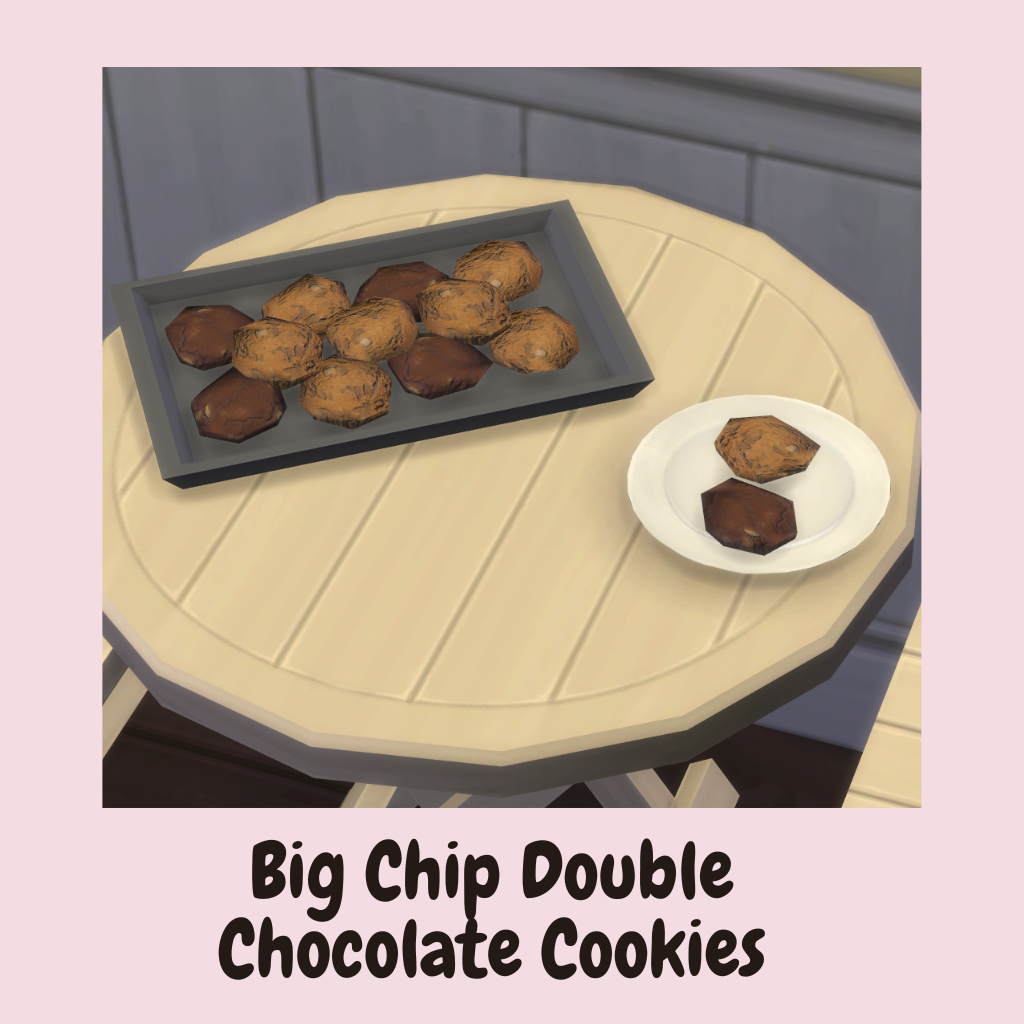 Big Chip Double Chocolate Cookies - The Sims 4 Mods - CurseForge