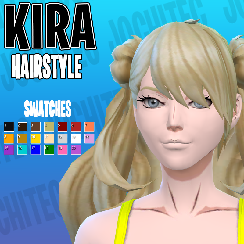 Kira hairstyle by Jochi - Files - The Sims 4 Create a Sim - CurseForge