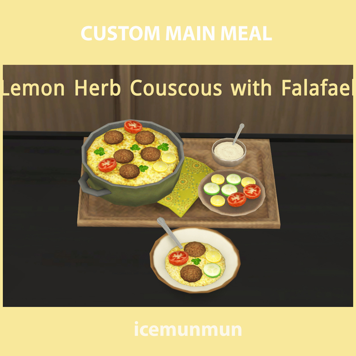 Lemon Herb Couscous with Falafael - The Sims 4 Mods - CurseForge