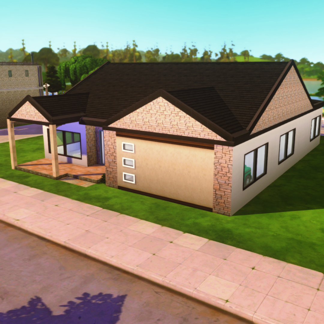 Modern Bungalow with Den House - The Sims 4 Rooms / Lots - CurseForge