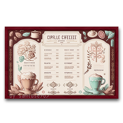 Elegant Cafe Shop Menu Board #4-Samtuse963 - The Sims 4 Build / Buy ...