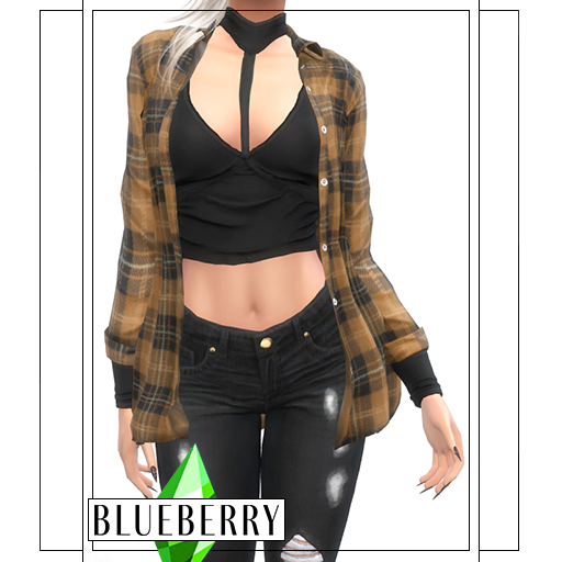 Blueberry - Ride or Die Flannel - The Sims 4 Create a Sim - CurseForge