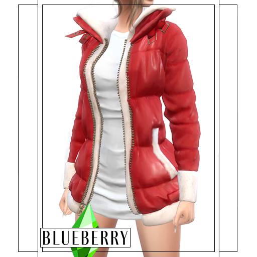 Blueberry - Aspen Jacket with Dress - The Sims 4 Create a Sim - CurseForge