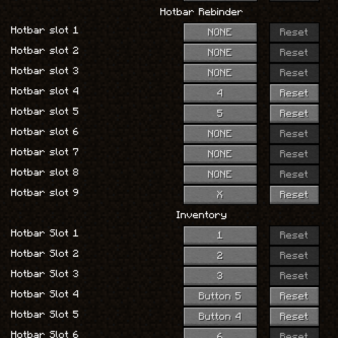 Hotbar Rebinder - Minecraft Mods - CurseForge