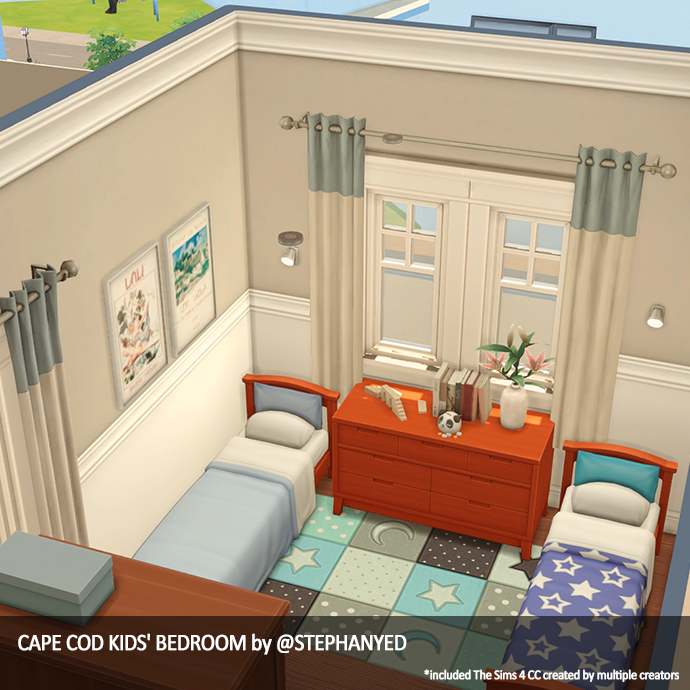 Cape Cod Kids' Bedroom - The Sims 4 Rooms / Lots - CurseForge