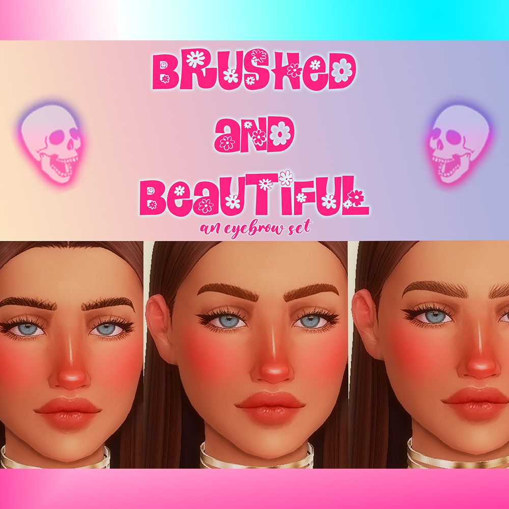 Brushed and Beautiful - a set of eyebrows - The Sims 4 Create a Sim ...