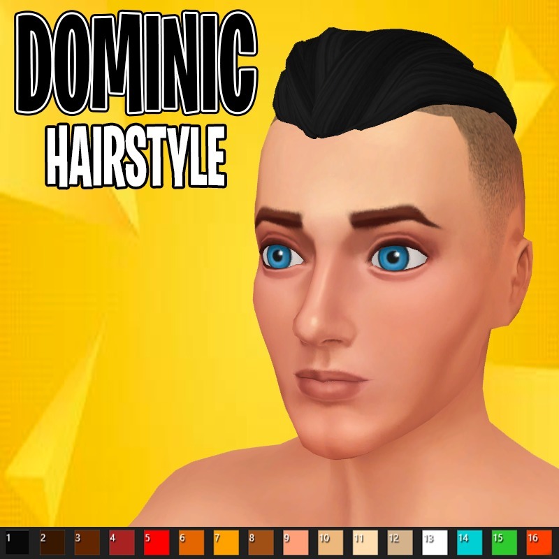 Dominic Hairstyle by Fourthle - The Sims 4 Create a Sim - CurseForge