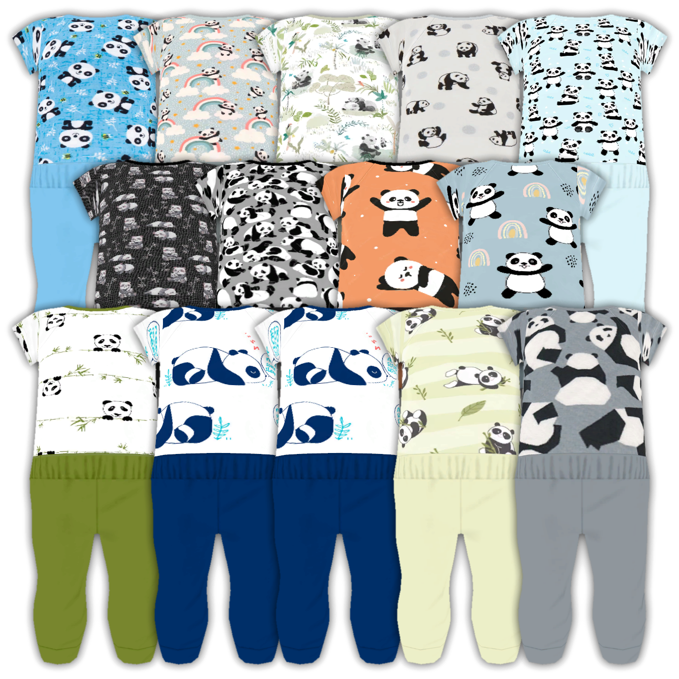 Infant Panda Pajama Set - The Sims 4 Create a Sim - CurseForge