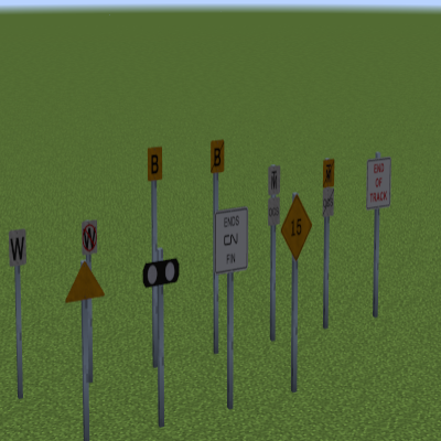 Canadian Trackside Signs - Minecraft Addons - CurseForge