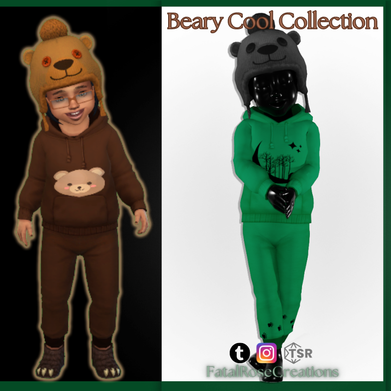 FatalRoseCreations The Beary Cool Collection - The Sims 4 Create a Sim ...