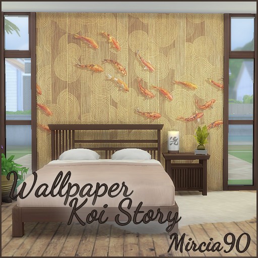 Wallpaper Koi Story #1 - The Sims 4 Build / Buy - CurseForge