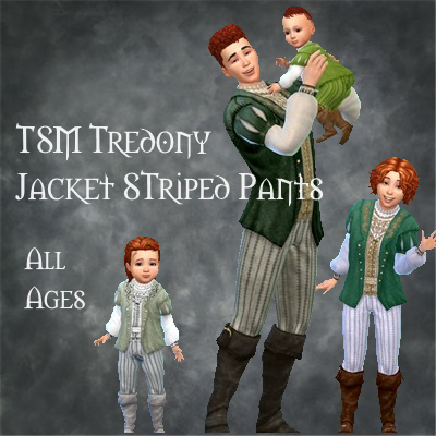 TSM Tredony Jacket Striped Pants - The Sims 4 Create a Sim - CurseForge
