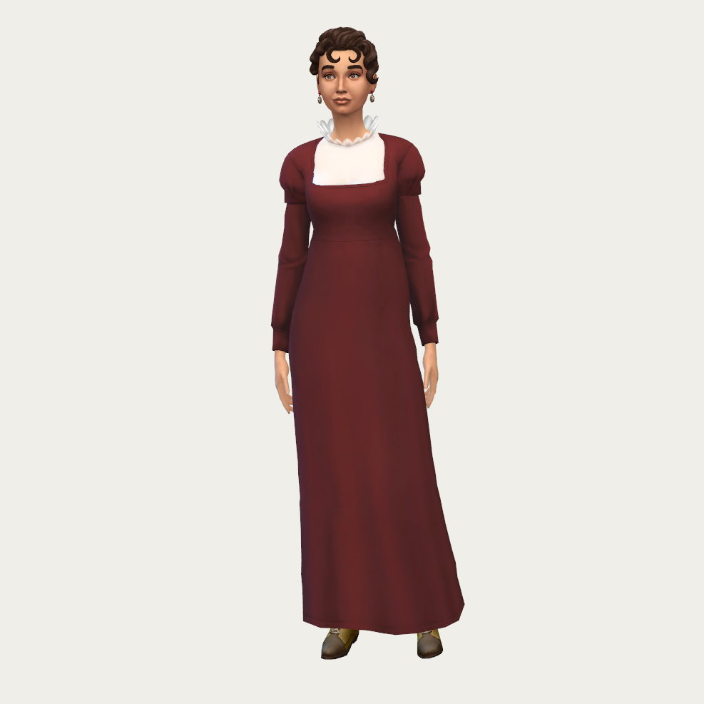 Martha Regency Dress The Sims 4 Create A Sim Curseforge