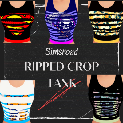 Ripped Crop Tank - Files - The Sims 4 Create a Sim - CurseForge