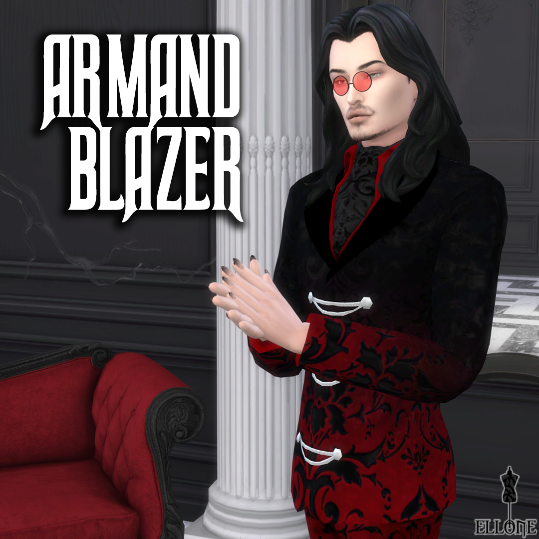 Armand Blazer (Sanguine Society Collection) - The Sims 4 Create a Sim ...