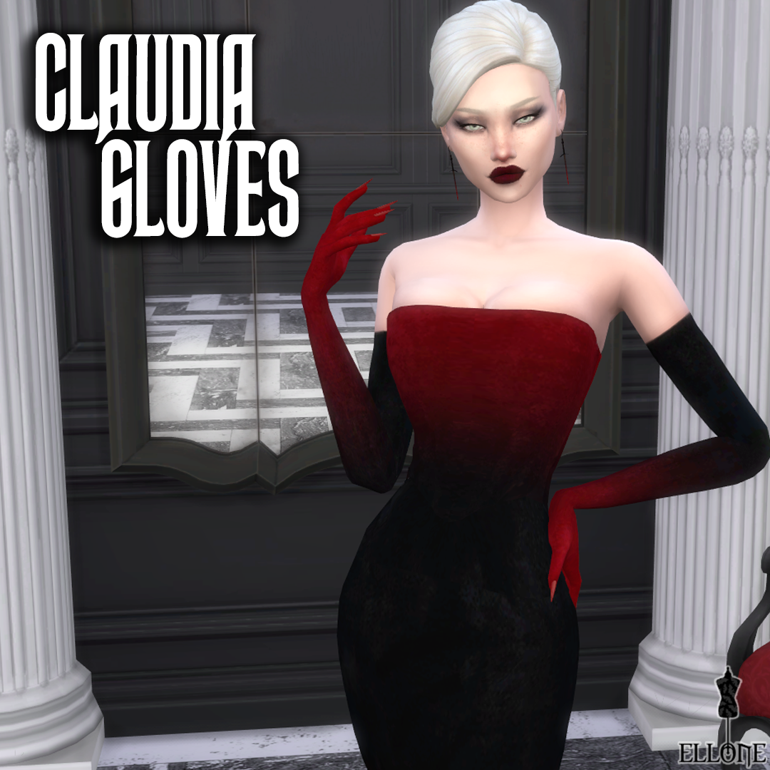 Claudia Gloves (Sanguine Society Collection) - The Sims 4 Create a Sim ...