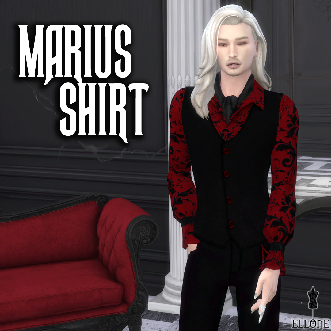 Marius Shirt (Sanguine Society Collection) - The Sims 4 Create a Sim ...