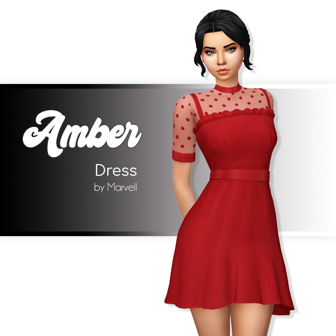 Amber Dress v1 by Marvell - The Sims 4 Create a Sim - CurseForge