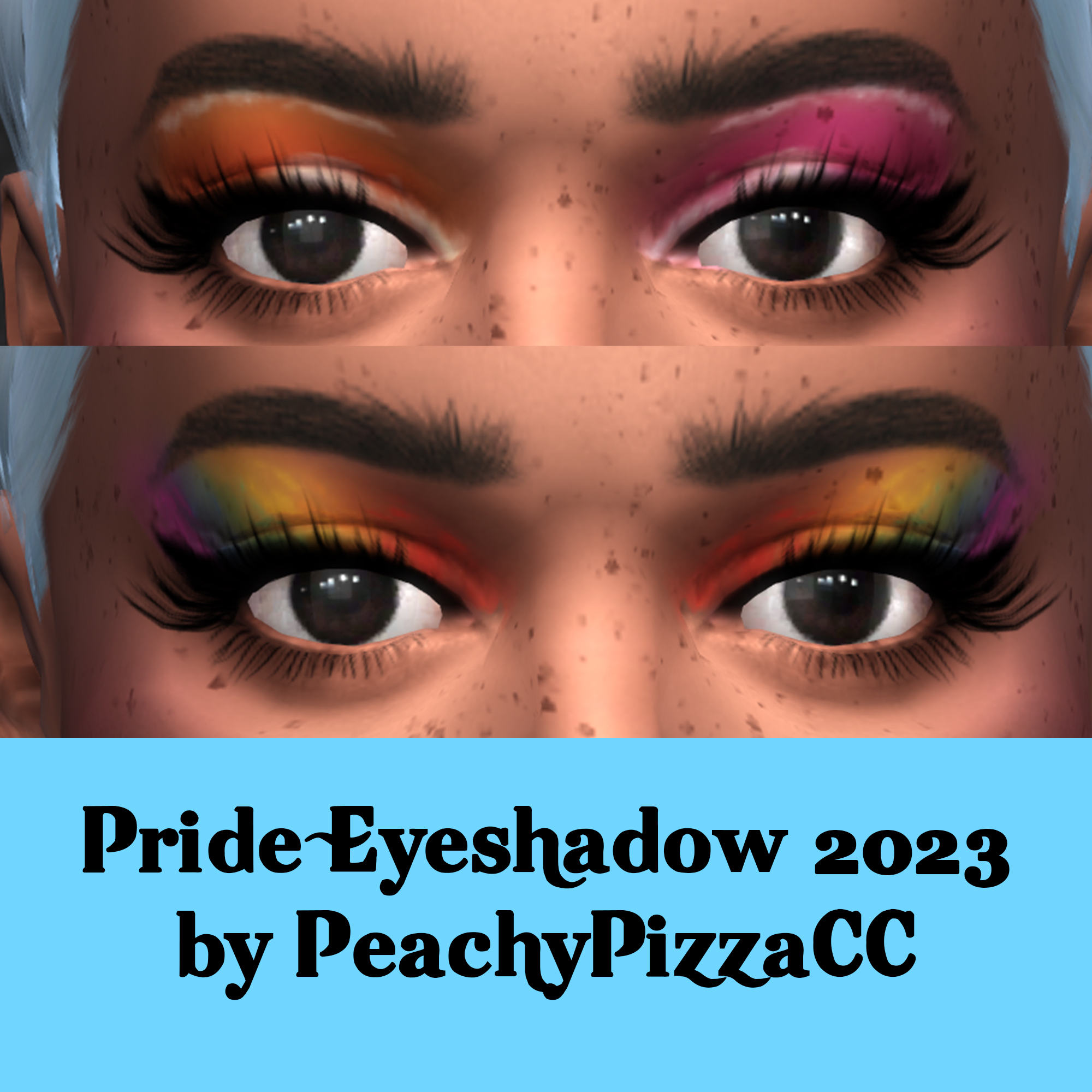 Pride Eyeshadow 2023 Screenshots - Create a Sim - The Sims 4