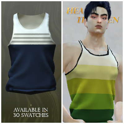 Stripe Tank Top - The Sims 4 Create a Sim - CurseForge