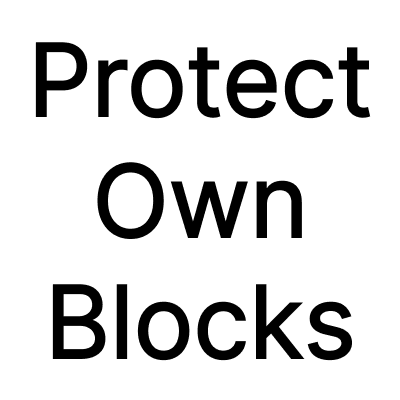 Overview - ProtectOwnBlocks - Bukkit Plugins - Projects - Bukkit
