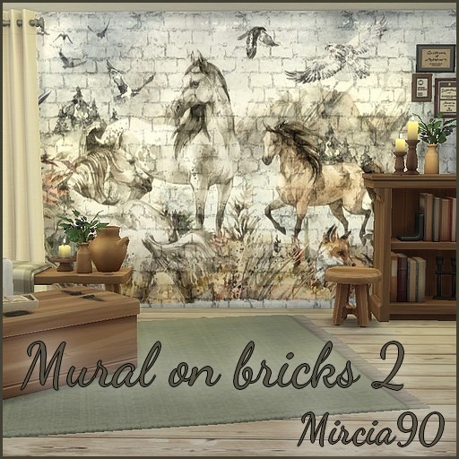 Mural on bricks #2 - The Sims 4 Build / Buy - CurseForge