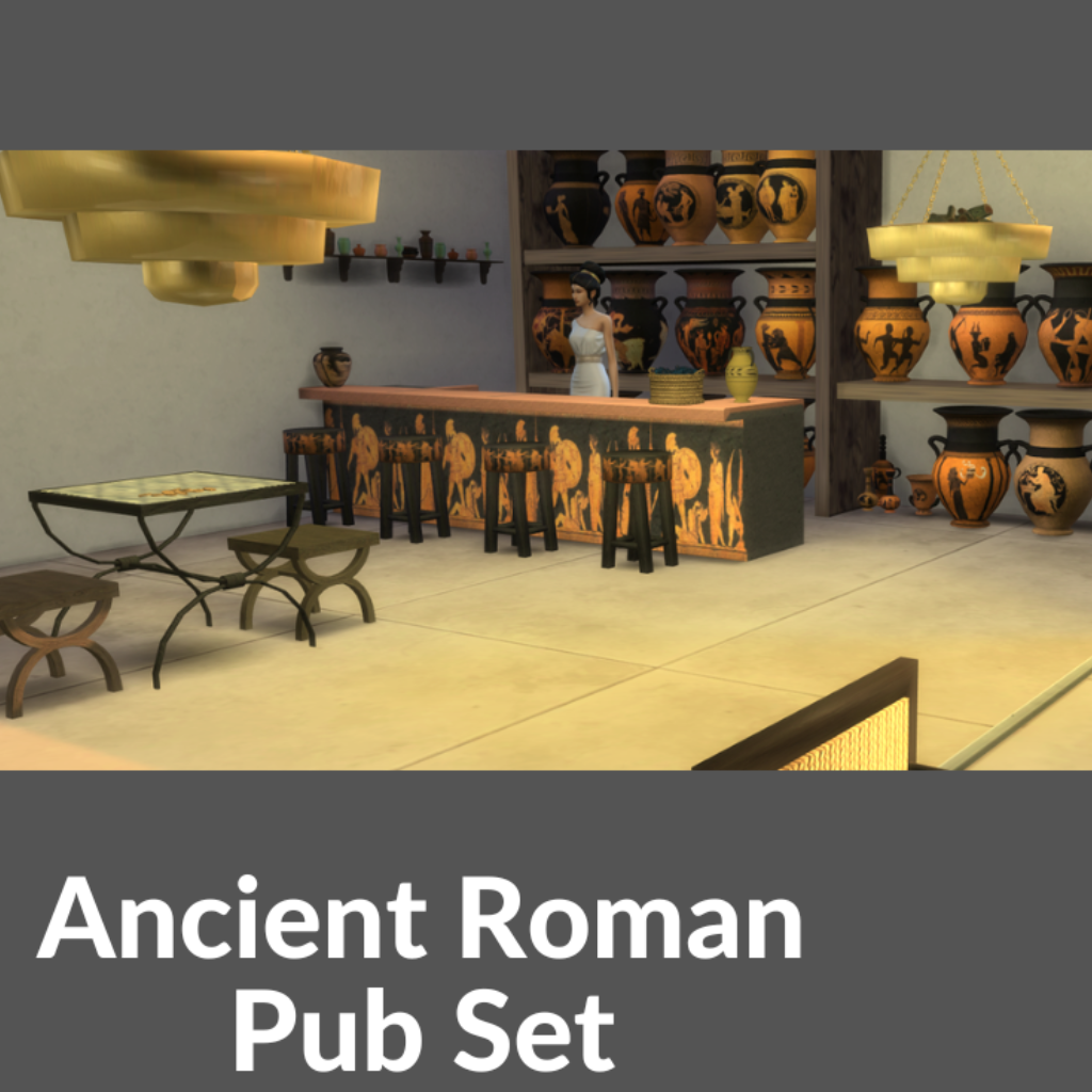 Nectar Tavern Set [Ancient Roman Theme] - The Sims 4 Build / Buy ...