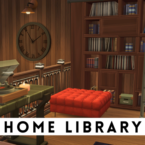 Home Library - The Sims 4 Rooms / Lots - CurseForge