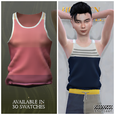 Stripe Tank Top - Children - The Sims 4 Create a Sim - CurseForge