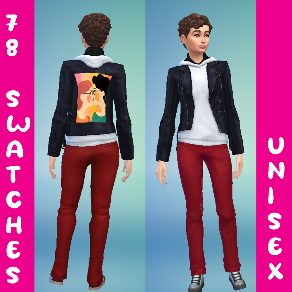 FC-PRIDE 23-LEATHER JACKET - The Sims 4 Create a Sim - CurseForge