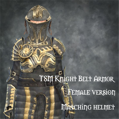 TSM Knight Belt Armor for ladies - with matching helm - The Sims 4 ...