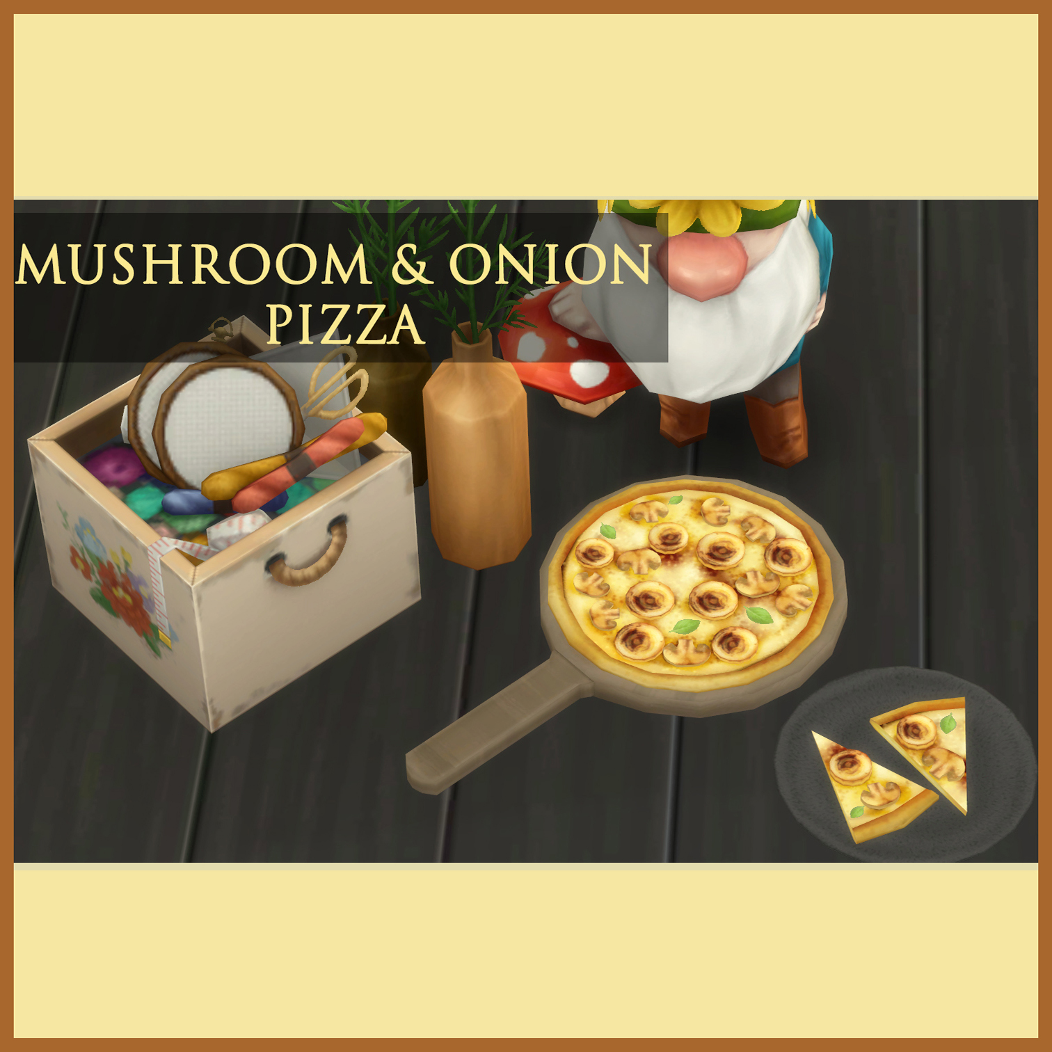 Mushroom and Onion Pizza - The Sims 4 Mods - CurseForge