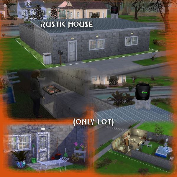 Install RUSTIC HOUSE (ONLY LOT) - The Sims 4 Mods - CurseForge