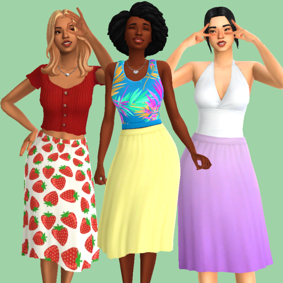 Sweet Nostalgia Skirt - The Sims 4 Create a Sim - CurseForge
