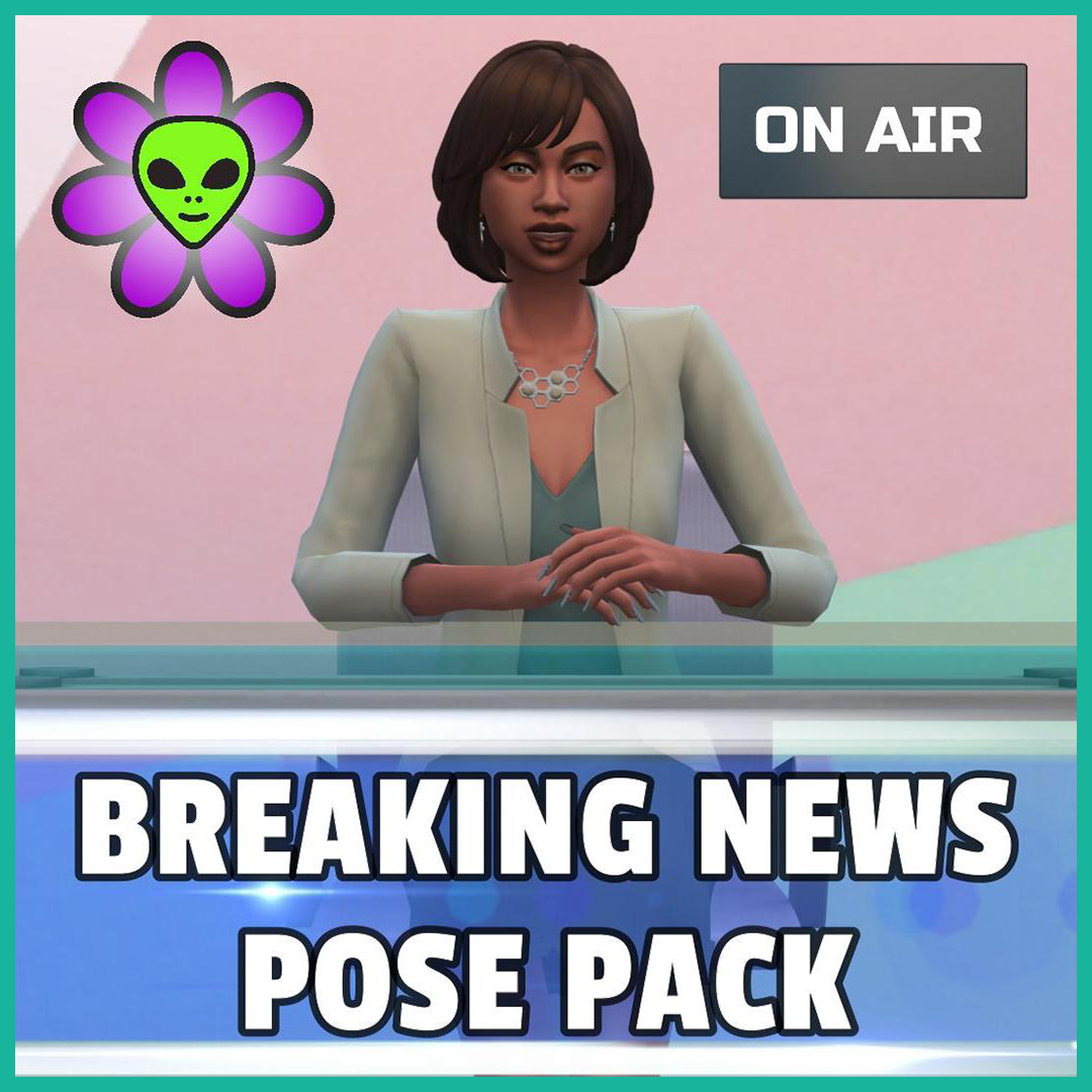 Breaking News Pose Pack - The Sims 4 Mods - CurseForge